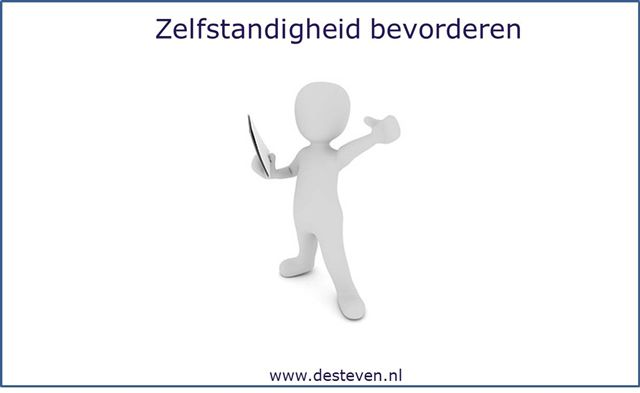 Zelfstandigheid en zelfredzaamheid bevorderen
